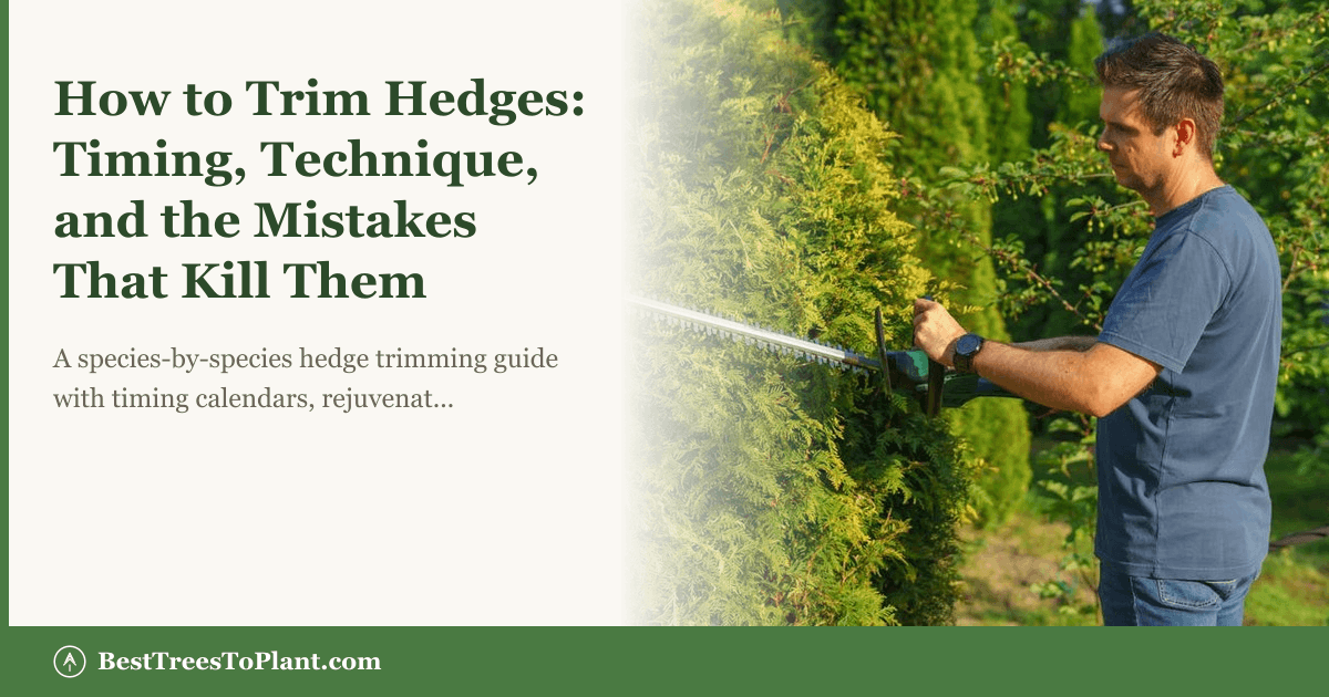 How to Trim Hedges: Timing, Technique, and the Mistakes That Kill Them ...