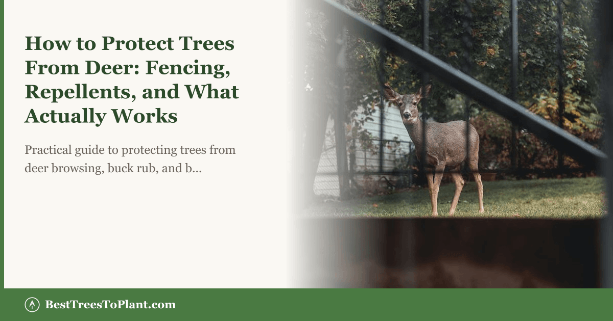 How to Protect Trees From Deer: Fencing, Repellents, and What Actually ...