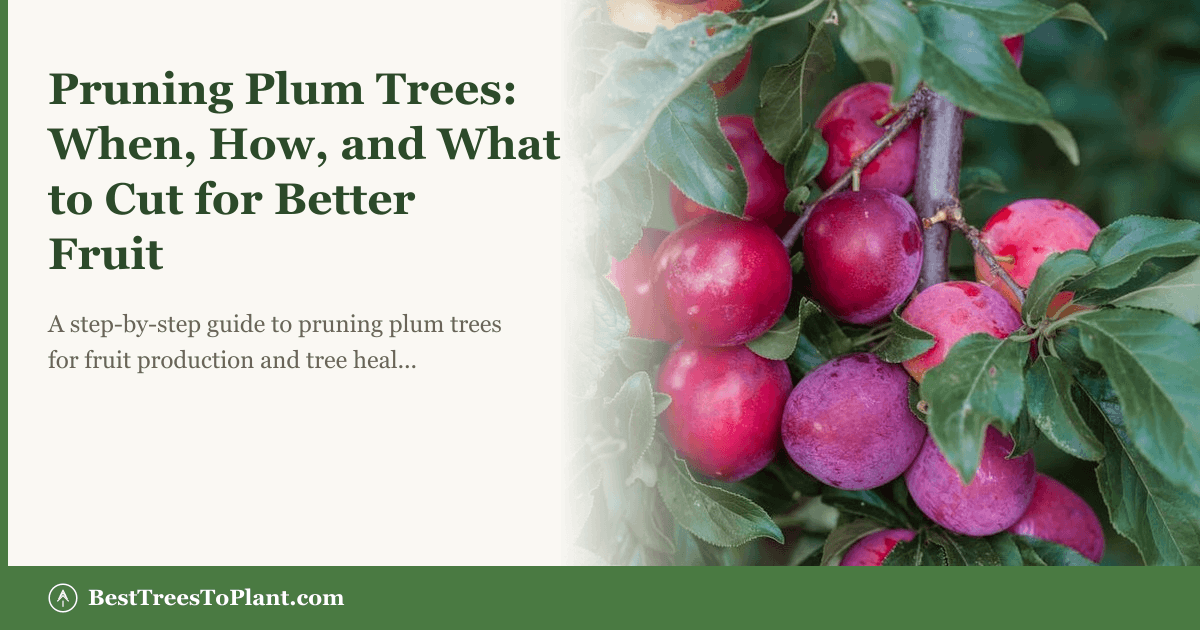 Pruning Plum Trees: When, How, and What to Cut for Better Fruit | Best ...