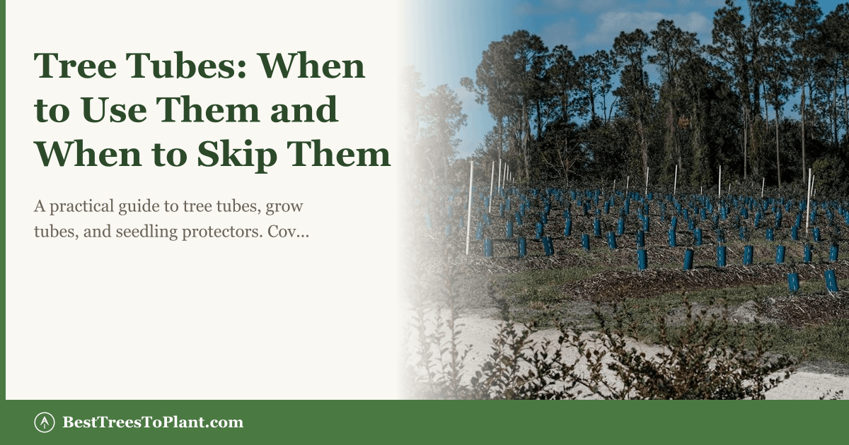 Tree Tubes: When to Use Them and When to Skip Them | Best Trees to Plant