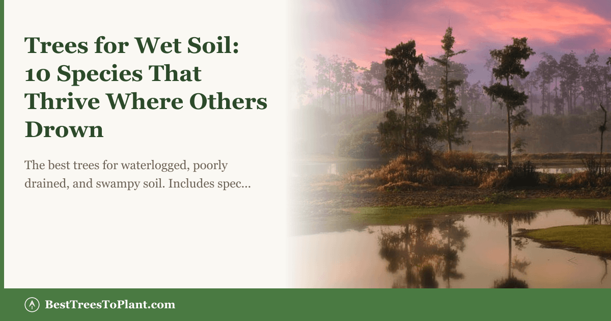 Trees for Wet Soil: 10 Species That Thrive Where Others Drown | Best ...